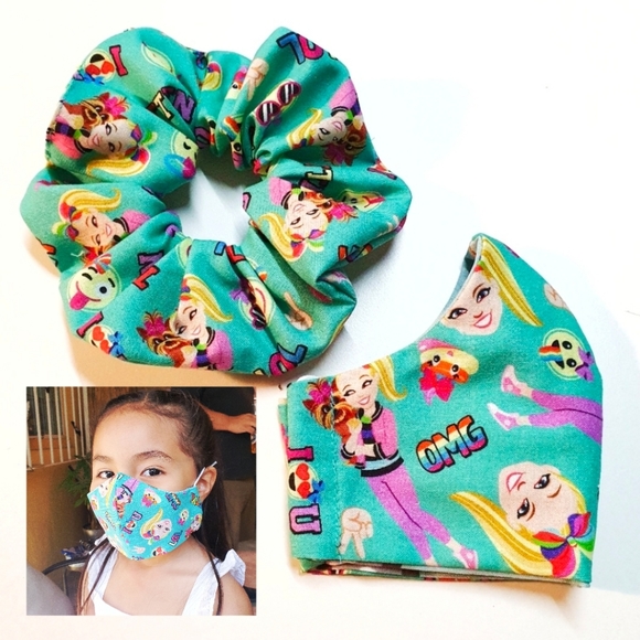 Gaviota | Accessories | 5 For 5 Jojo Siwa Kids Face Mask Scrunchie Set ...